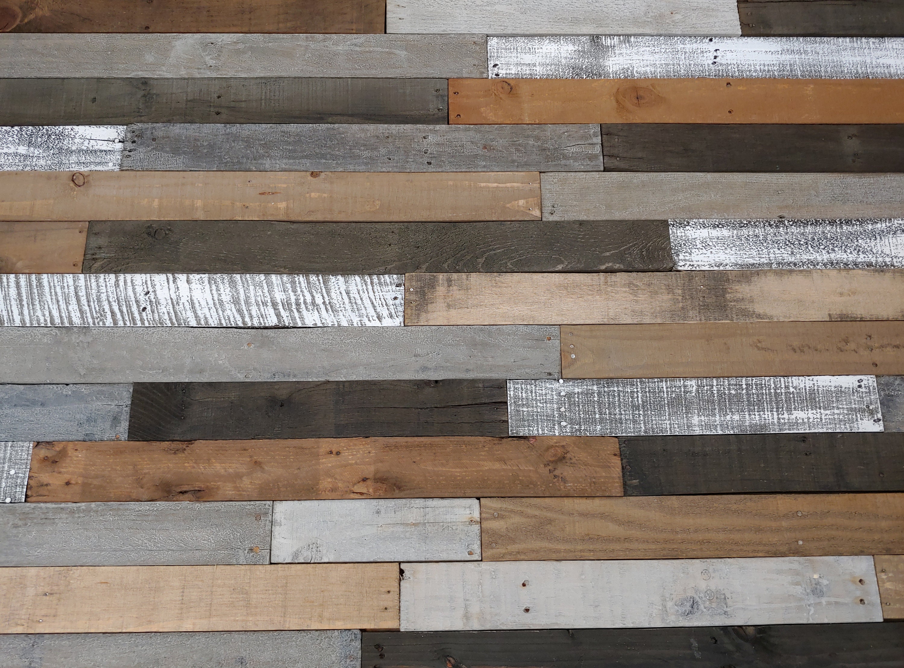 Reclaimed Wood Accent Wall Rustic Winter Blend 10sqft of - Etsy