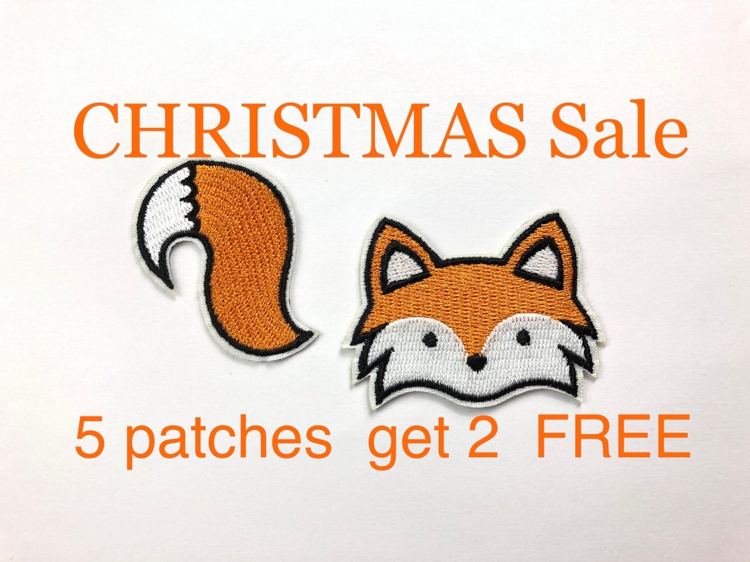 Woodland Fox Iron on Patches christmas Sale 5 Pack Get 2 - Etsy