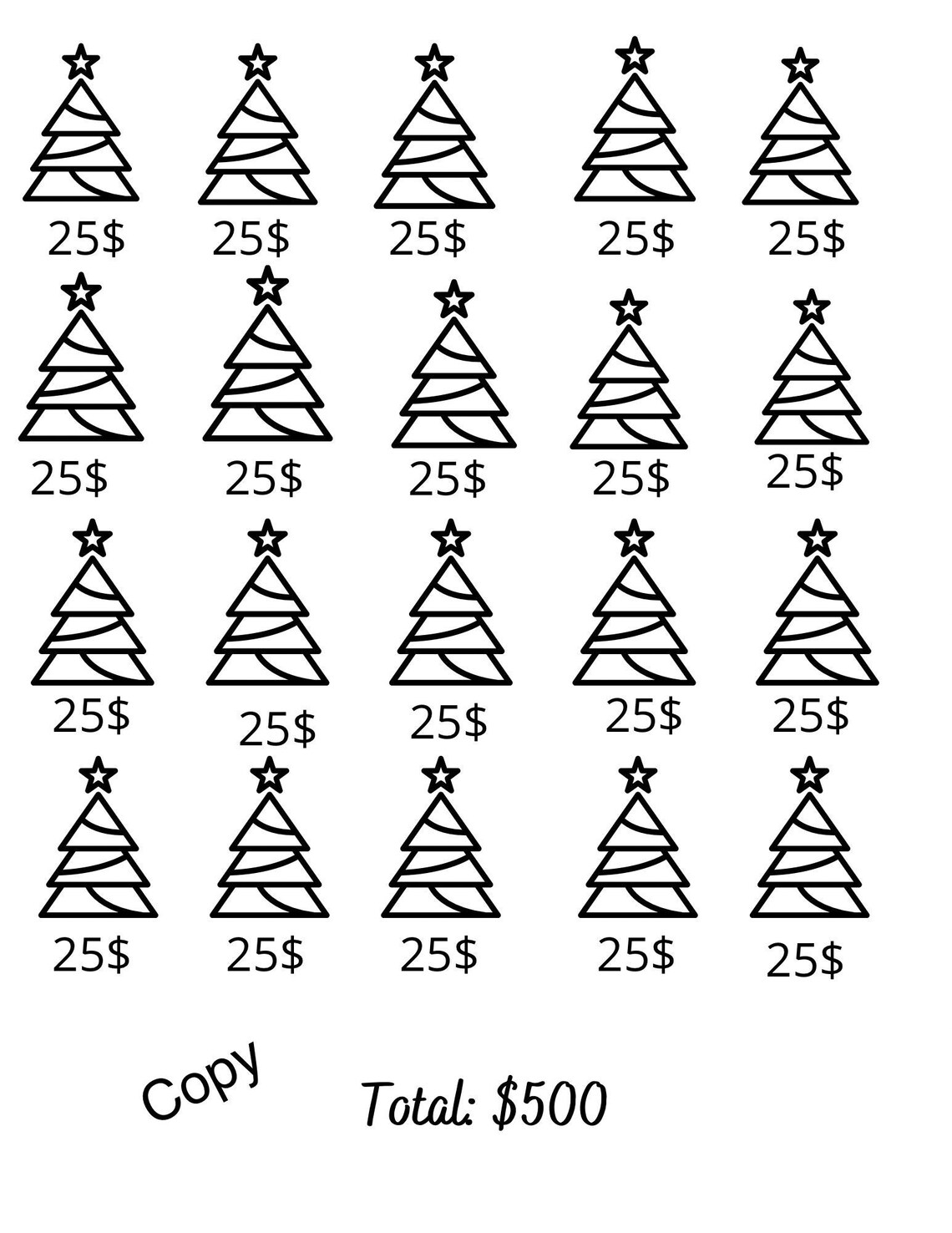 Digital Christmas Savings Tracker - Etsy