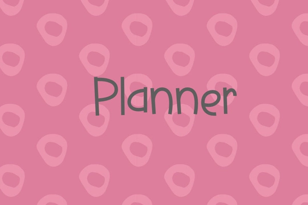 Planificador digital sencillo y sin fecha con agendas semanales y ...