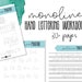 Hand Lettering Workbook Farmhouse Edition, PDF Lettering Workbook, JPEG ...