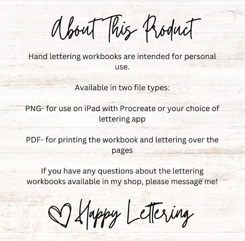 Monoline Hand Lettering Workbook, Font Duos - Etsy