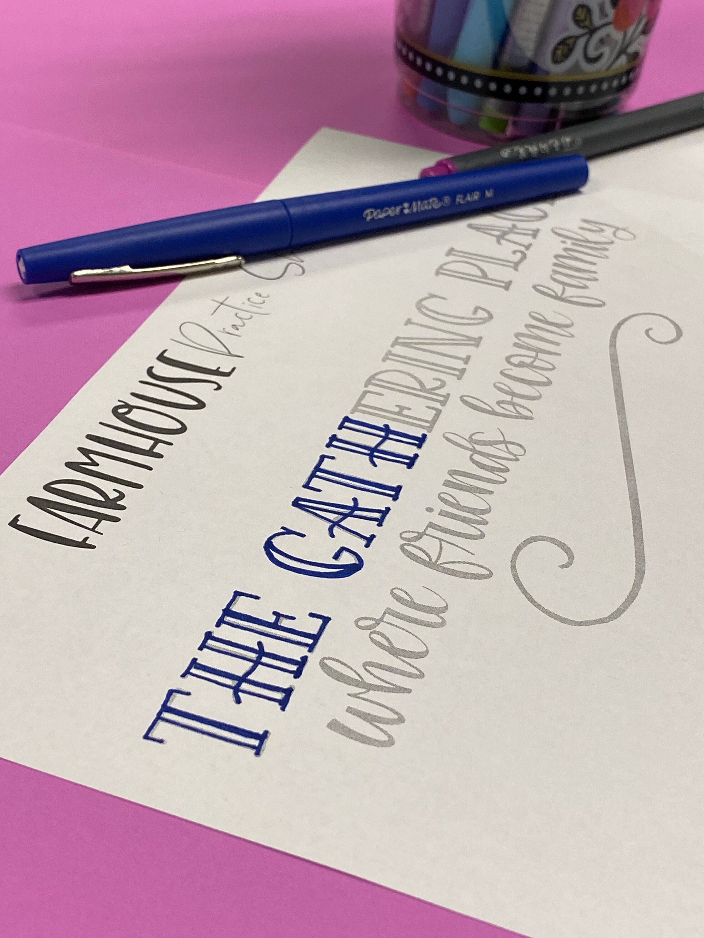 Hand Lettering Workbook- Farmhouse Edition, PDF Lettering Workbook ...