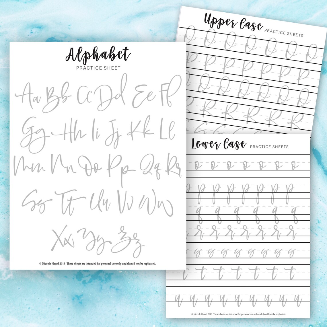 Hand Lettering Practice Workbook, Calligraphy Practice Sheets - Etsy