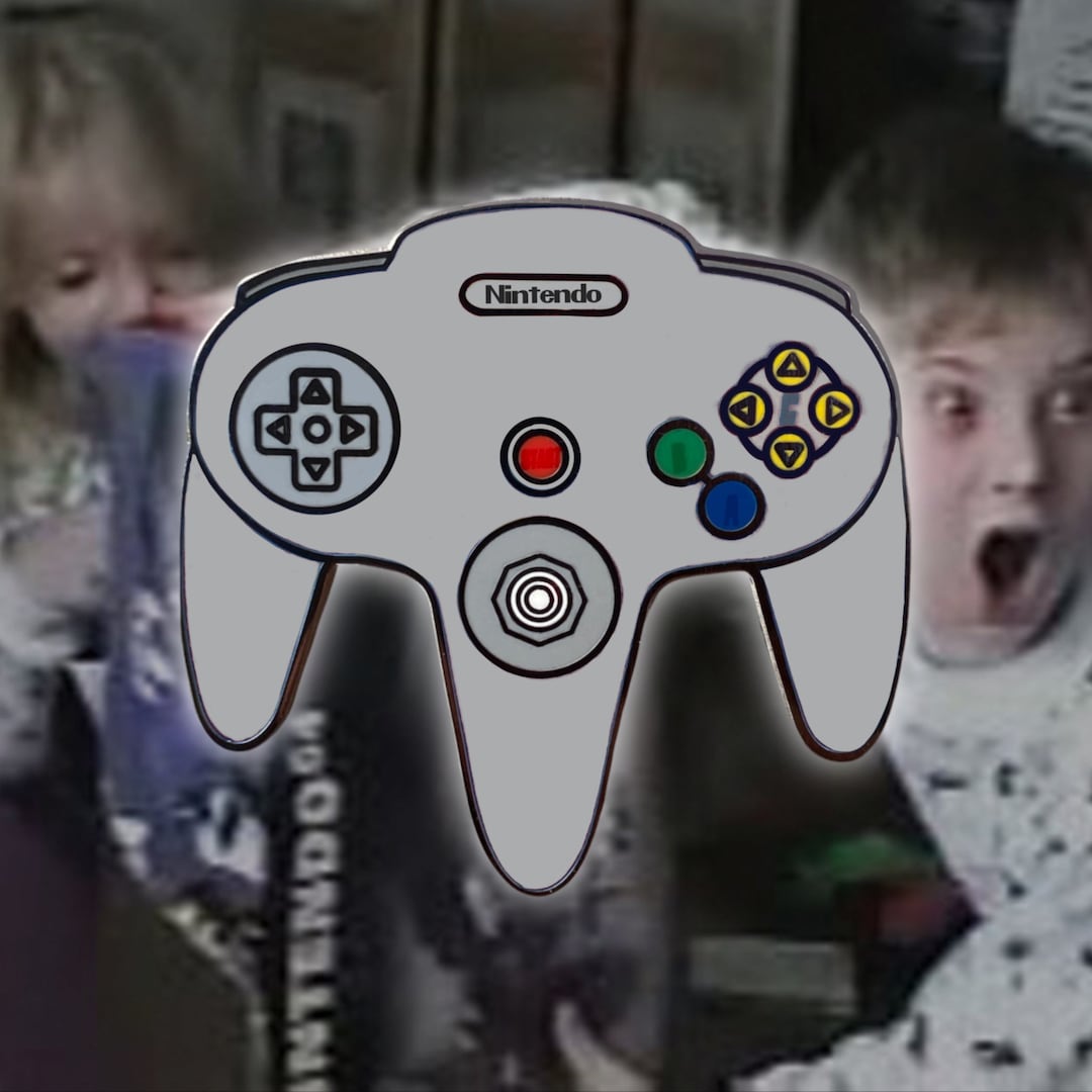 N64 Gray (nintendo) Controller Enamel Pin - Etsy