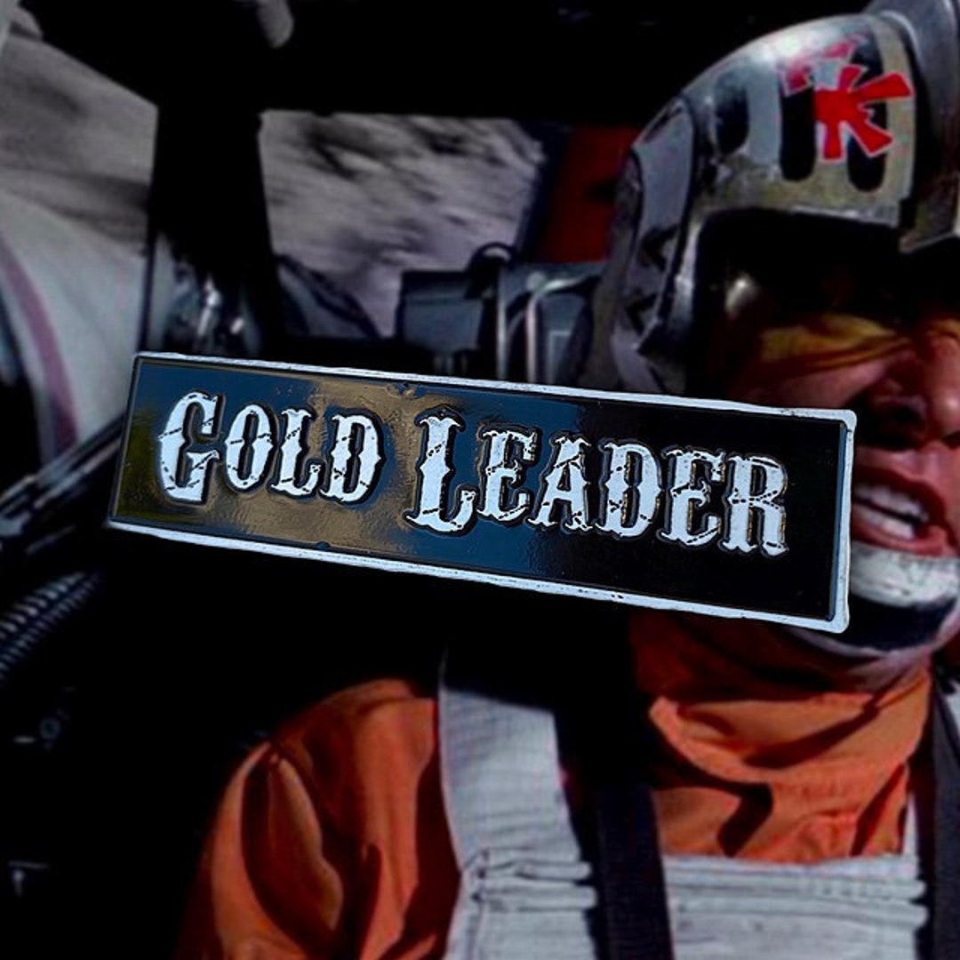 Gold Leader Star Wars Biker Pin - Etsy