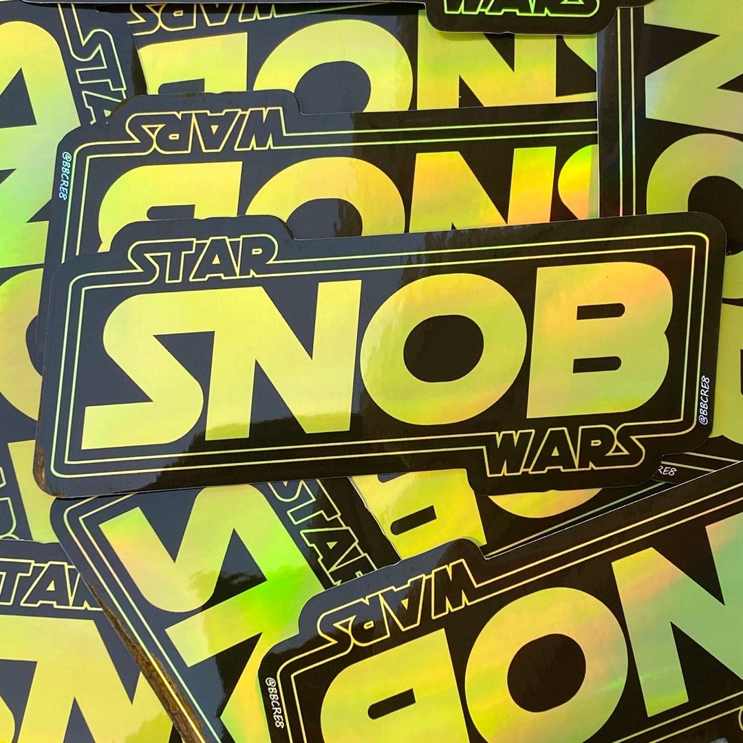 Star Wars SNOB Holographic Sticker, All Weather Vinyl Decal - Etsy
