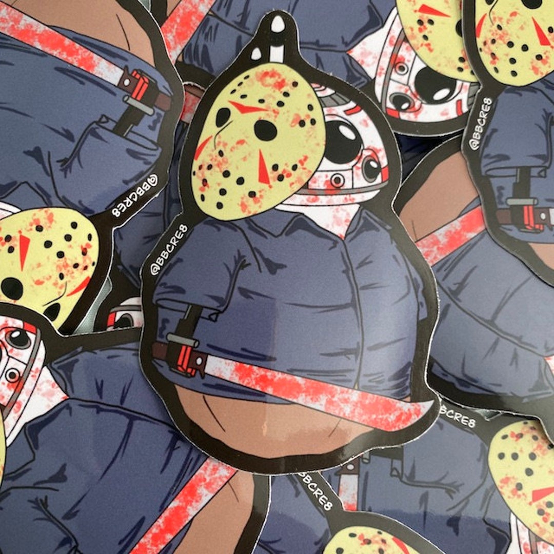 JSN.8 Sticker (jason X BB8 Crossover Vinyl Sticker, Vinyl Decal, Car ...