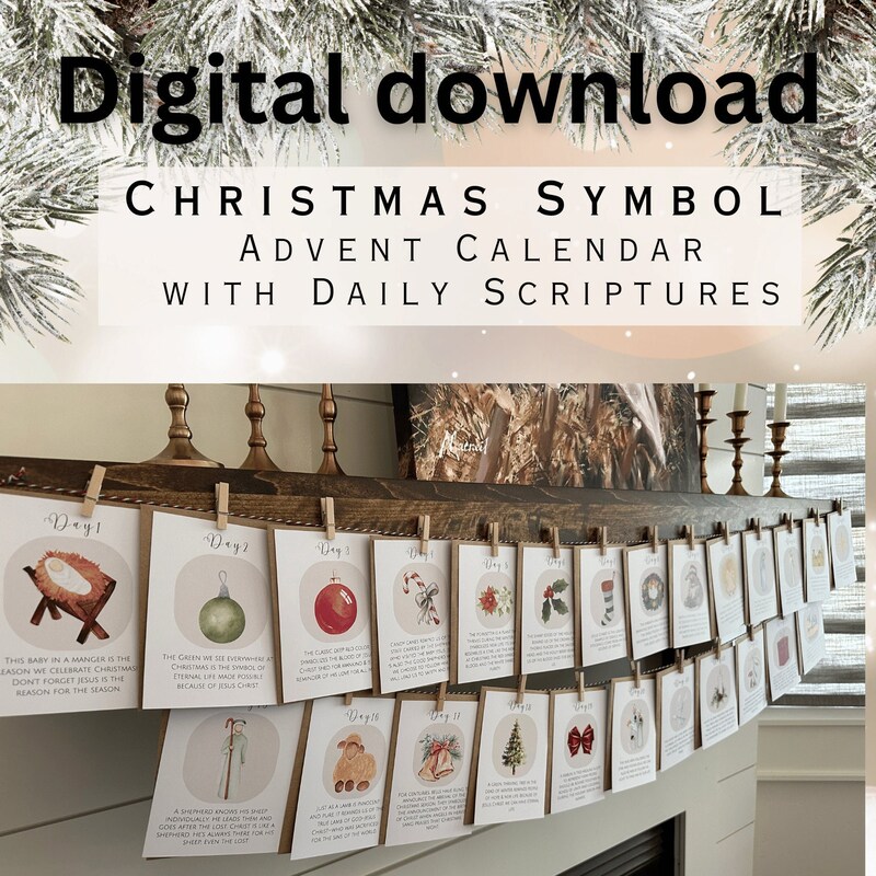 Christian Advent Calendar - Etsy Australia