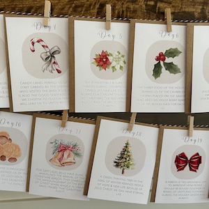 Christmas Symbols of Jesus Advent Calendar: KJV Scripture Cards ...