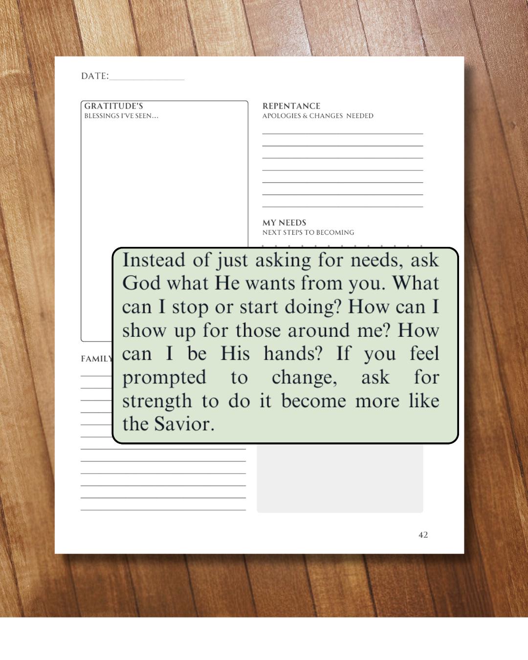 Guided Prayer Journal: LDS Goal Setting, Floral Softcover - Etsy
