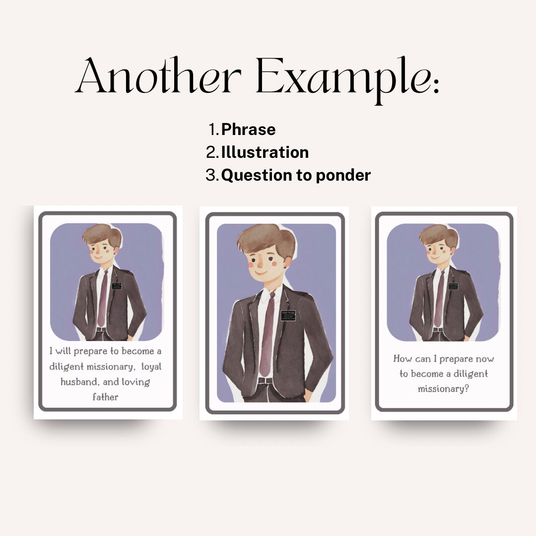 Memorize the Young Men's Theme in a Youth Activity/competition 8 Cards ...