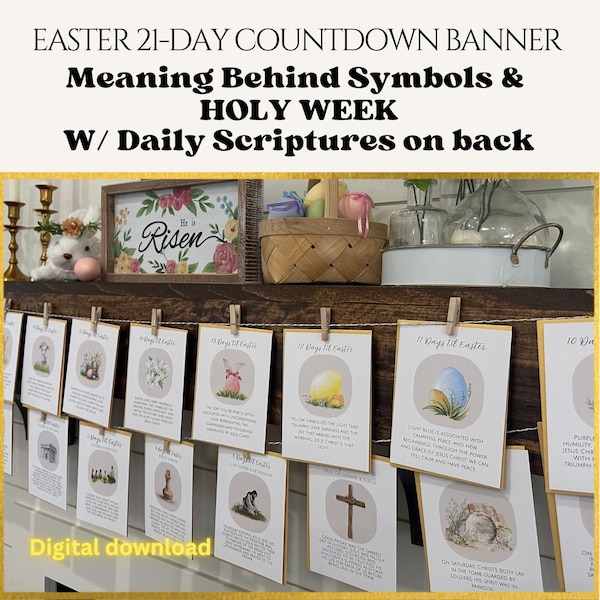 Christian Advent Calendar - Etsy