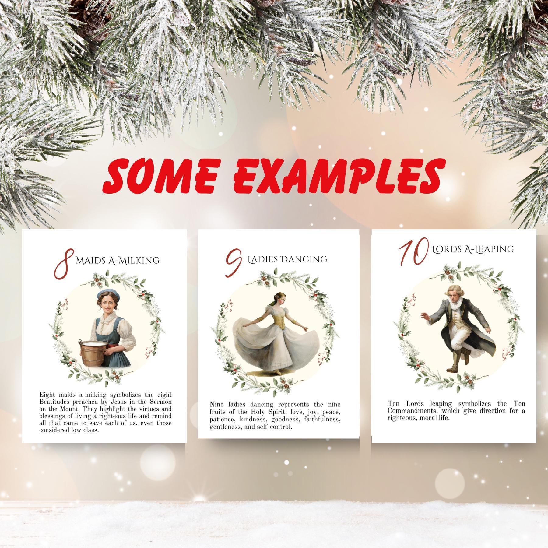 12 Days of Christmas Catechism Cards: Catholic Christmas Banner ...