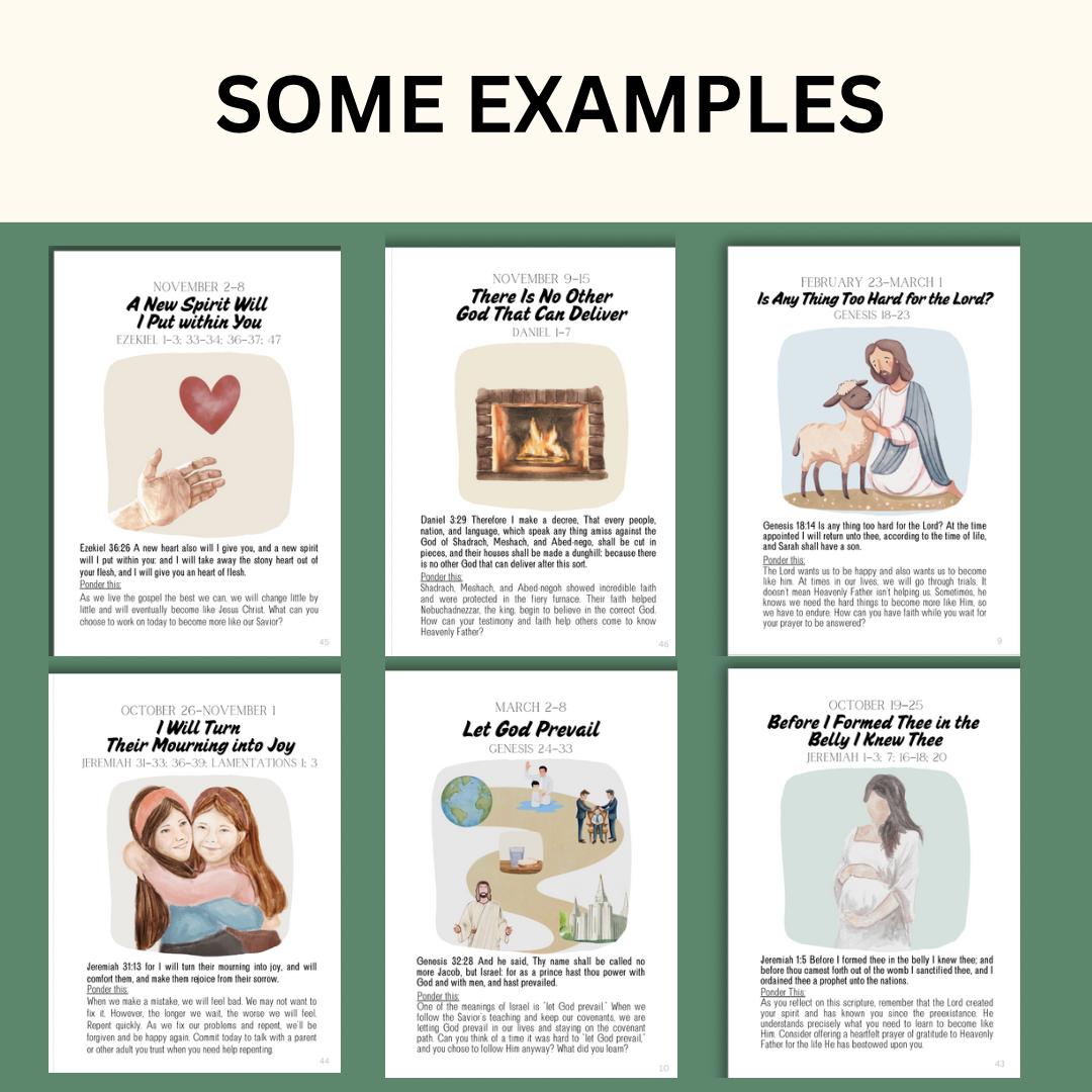 2026 Old Testament Cards: Come Follow Me Lesson Help - Etsy