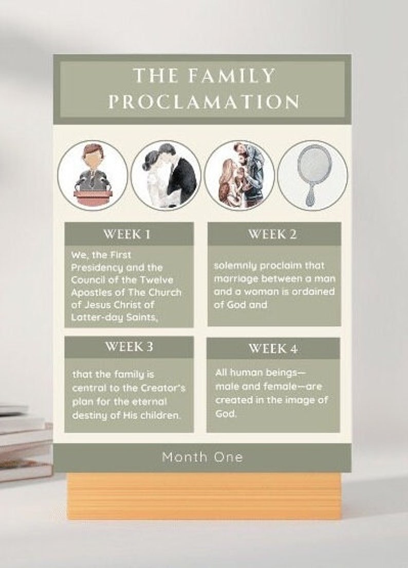 Family Proclamation 2025 Memorization Flyers: LDS Missionary Gift ...