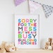 Sorry About the Mess Quote Colorful Wall Art Kids Kids - Etsy