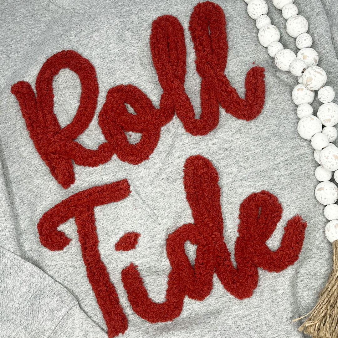 Custom Chenille Appliqué Sweatshirt Double Word - Etsy