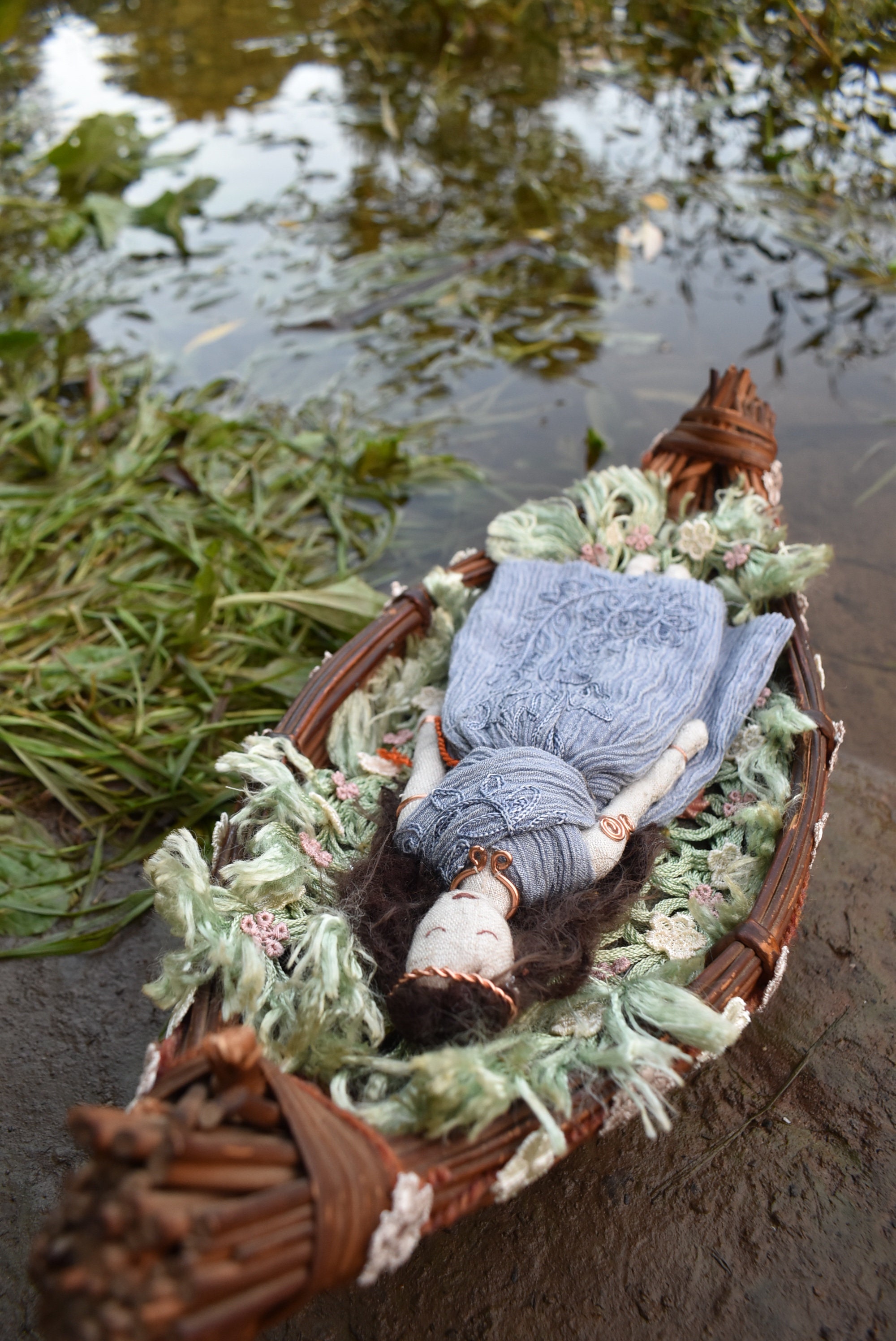 Sabrina Goddess of the River Severn OOAK Pagan Votive Art - Etsy