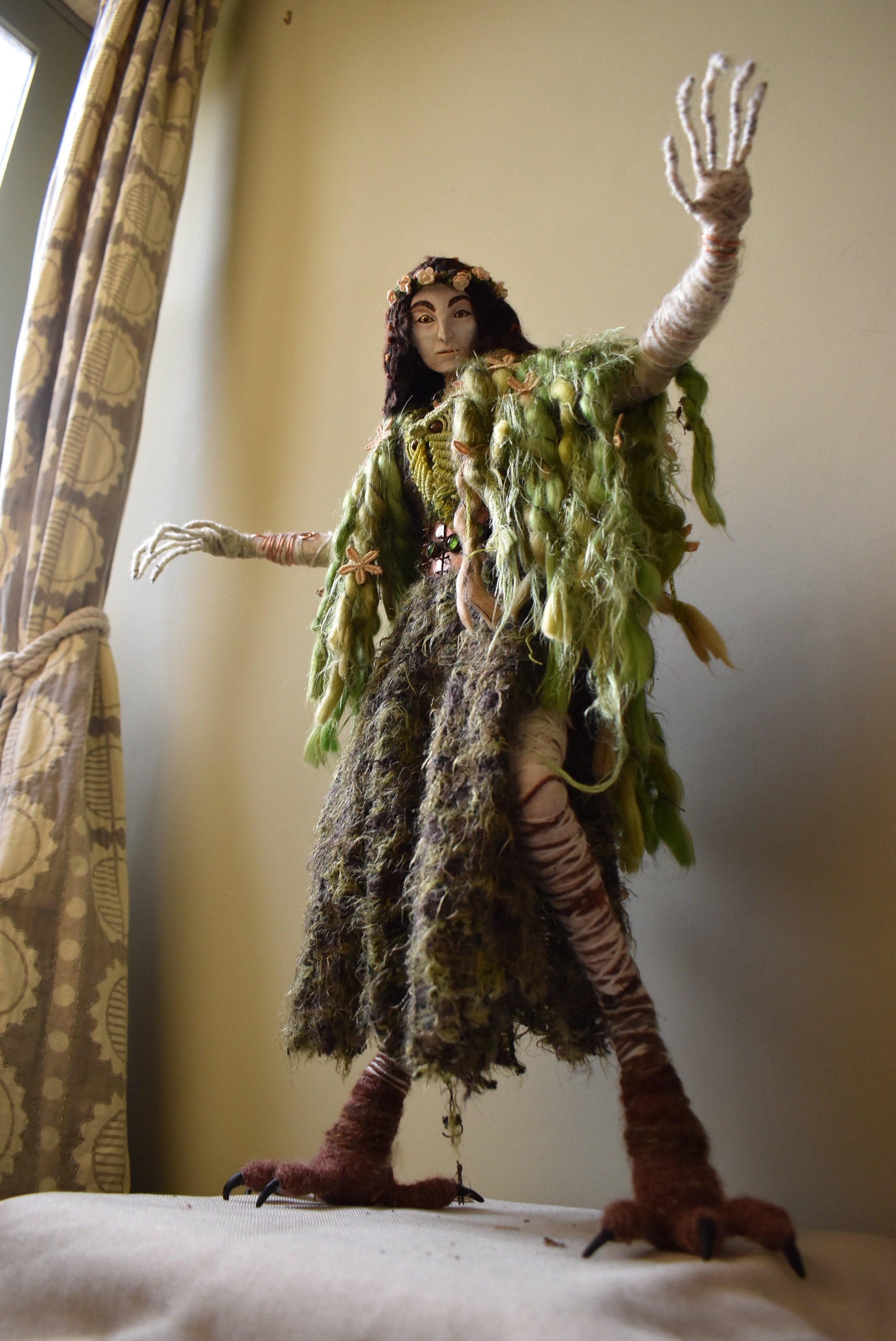 The Lady of the Wood Blodeuwedd OOAK Welsh Mythology, Folklore Inspired ...