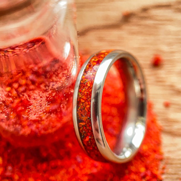 Titanium Wedding Band - Etsy UK