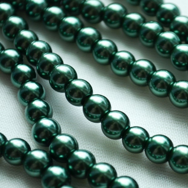 Green Pearl Beads - Etsy