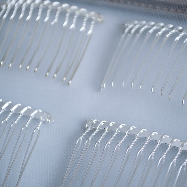 Metal Bridal Veil Combs - Etsy