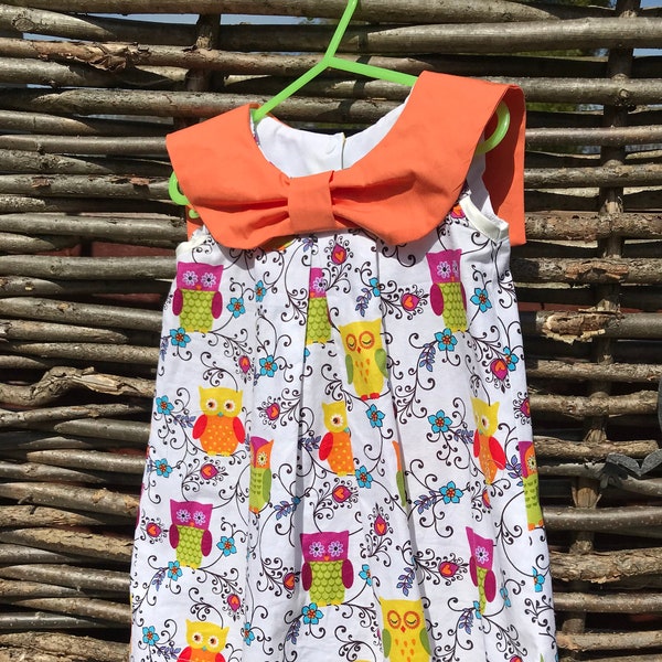 Girls Owl Dress - Etsy