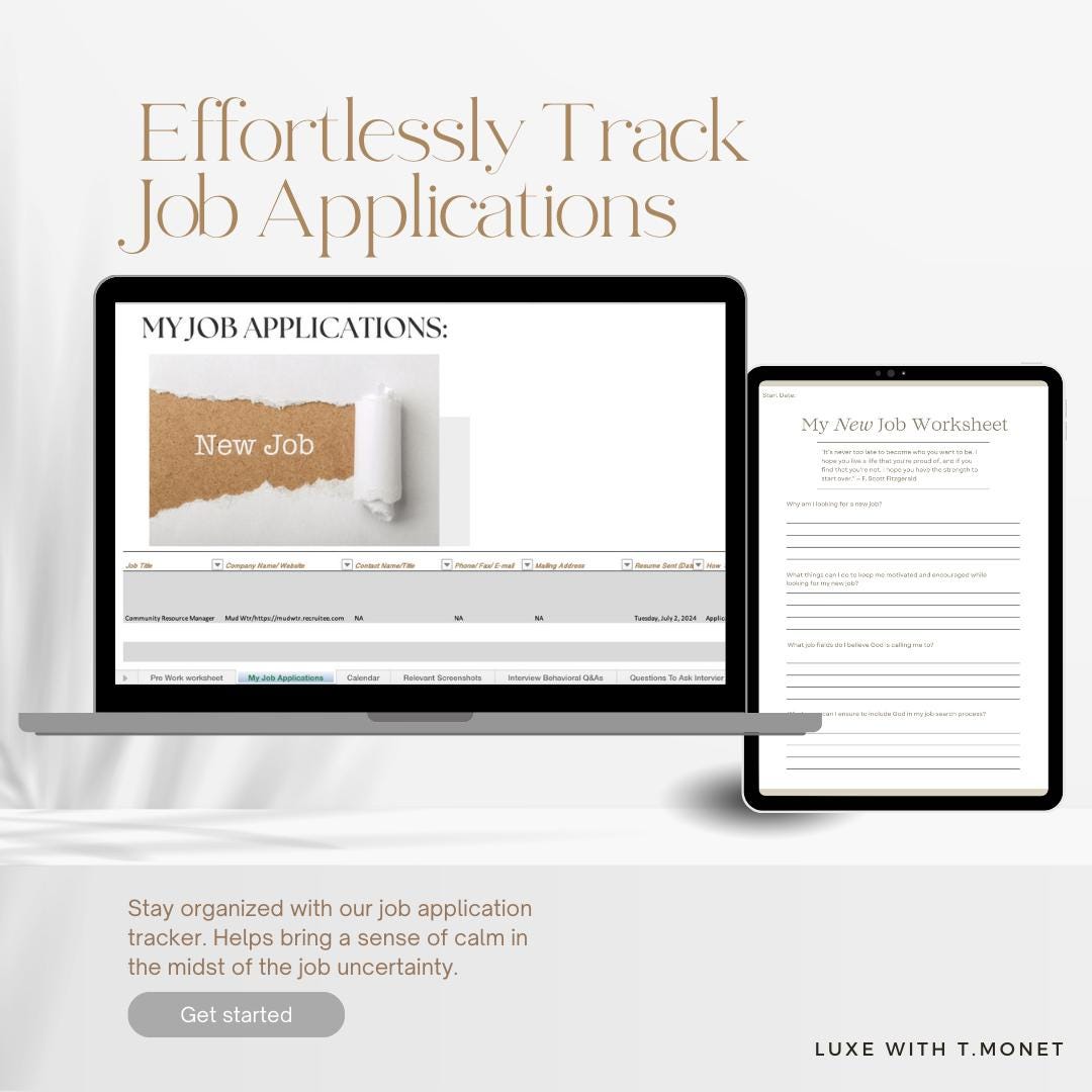 Job Application Tracker Editable Application Spreadsheet Job Search ...