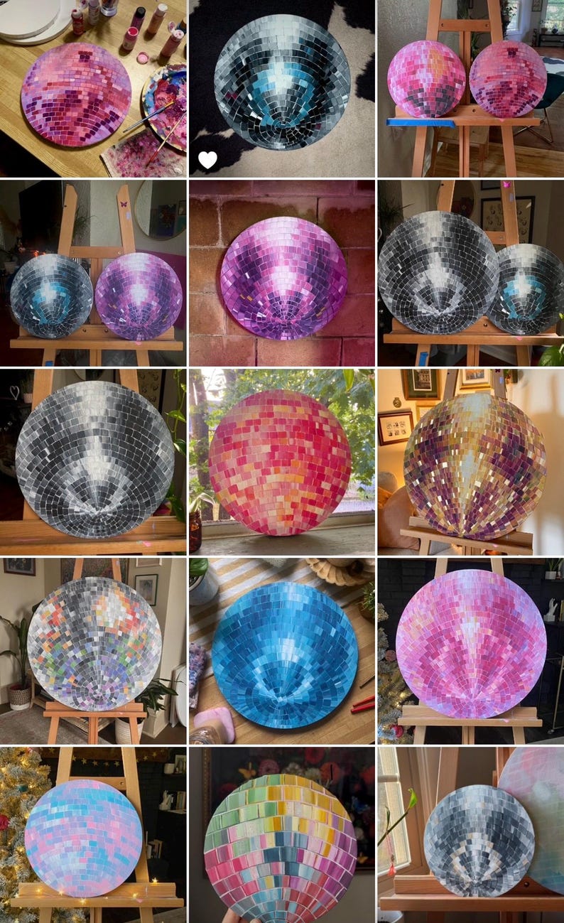 Custom Disco Ball Painting - Etsy