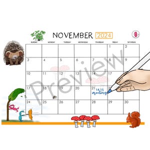 November 2025 Calendar, Monthly Planner for Teachers, Family, School or ...