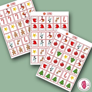 Domino CHRISTMAS Game, a Fun Learning Activity | for SLP, Preschool ...