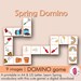 Domino SPRING Game, a Fun Learning Activity | for SLP, Preschool ...