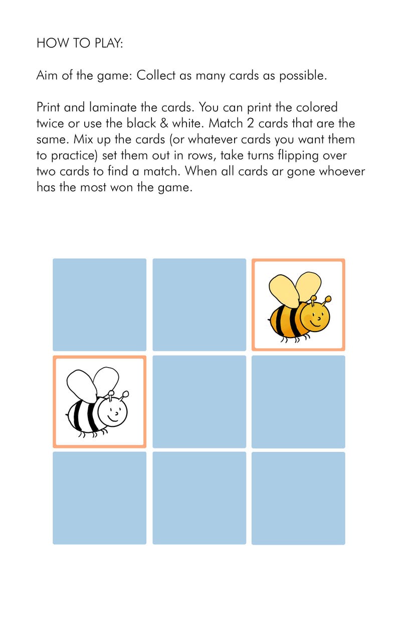 Flashcards SPRING • Play Printable Memory Board Game • SLP • Teachers ...