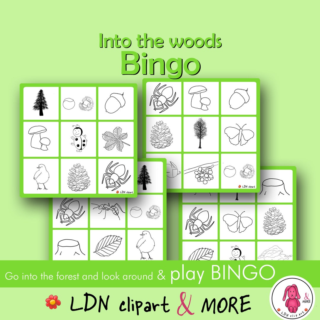 Into the Woods BINGO to Learn Vocabulary | for Slp, Preschool ...