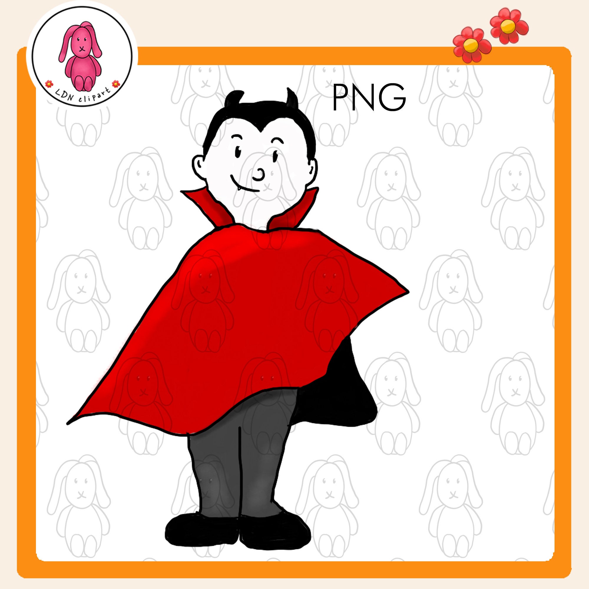 VAMPIRE HALLOWEEN Clip Art a Cute Scary Gift Create Your - Etsy