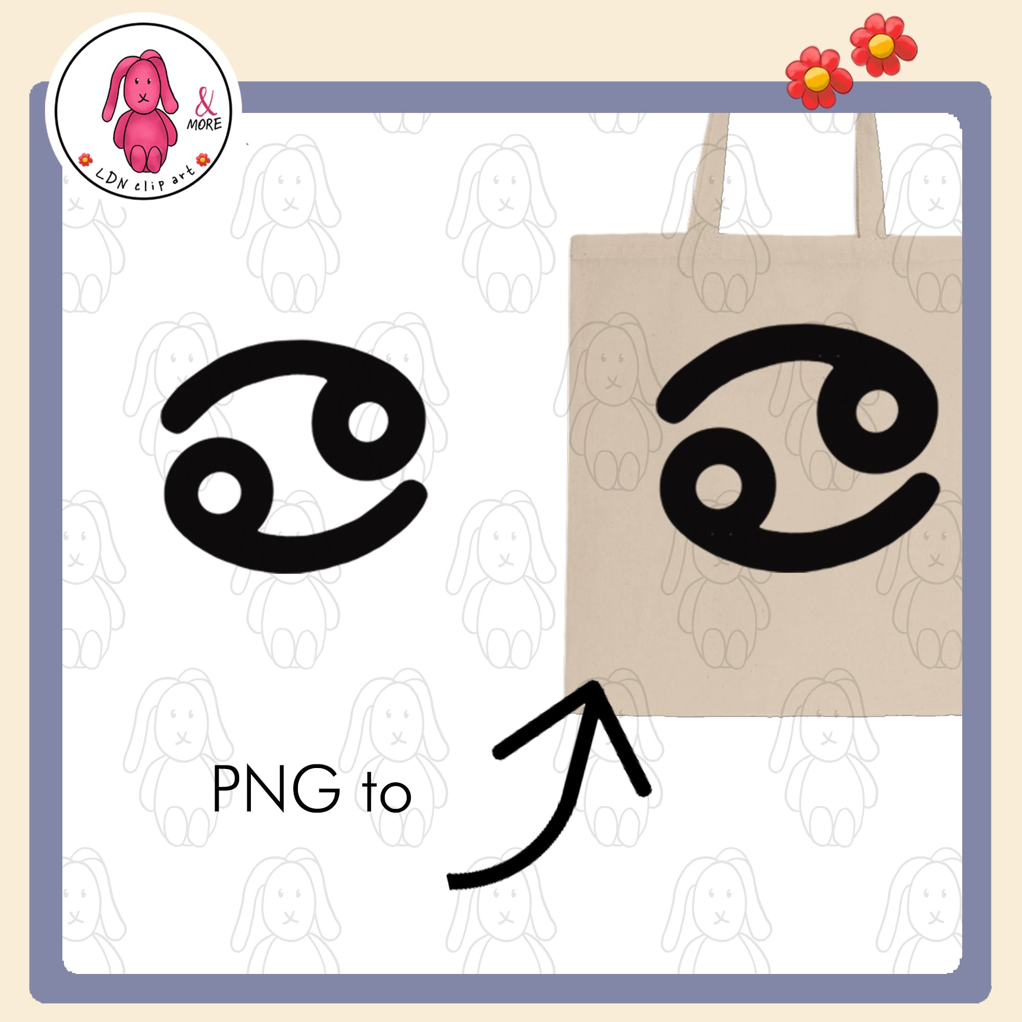 Cancer Zodiac Sign Clip Art, Create Your Own | 300 Dpi Digital Download ...