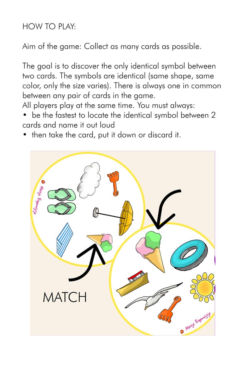 Spot It Style SUMMER Game | Dobble Style, a Fun Matching Game | for SLP ...