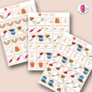 Domino SPRING Game, a Fun Learning Activity | for SLP, Preschool ...