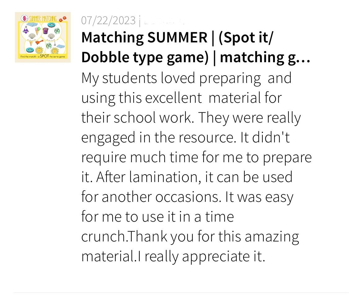 Spot It Style SPRING Game Dobble Style, a Fun Childrens Learning Game ...