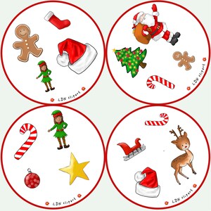 Spot It Style CHRISTMAS Game Level EASY | Dobble Style Fun Learning ...