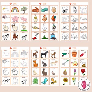 Flashcards SPRING to Learn Words or Play a Memory Game for Slp ...