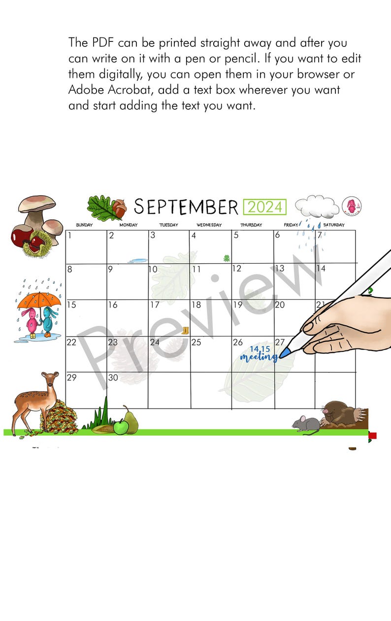 September 2024 Calendar, Monthly Planner for Teachers, Family, School ...