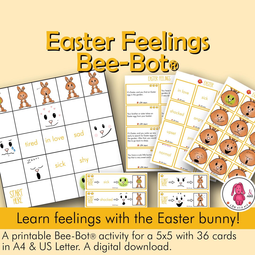 BEEBOT ® Mat EASTER Activity: Recognizing Feelings With Bee Bot ...