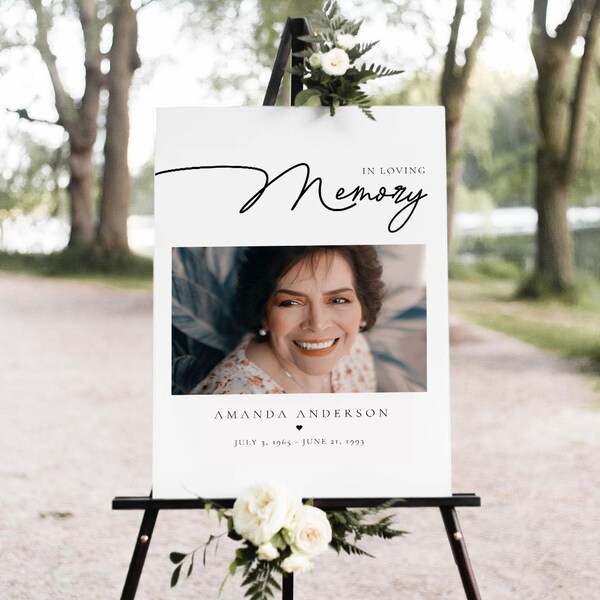 Funeral Memory Board - Etsy