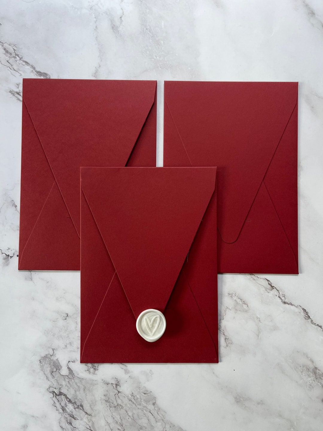 Burgundy Envelope, Scarlet Envelopes, 5x7 133x185mm, Traditional Red ...