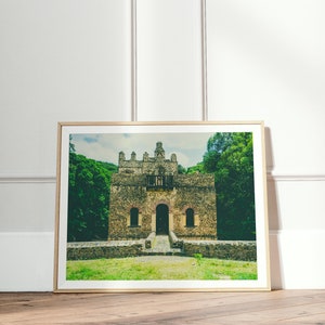 Fasilides Bath Printable Art | East African Art | Africa Travel Poster ...