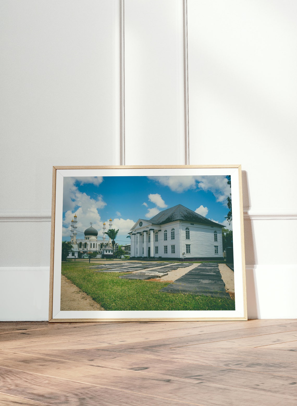 Mosque and Synagogue | Suriname Printable Art | Paramaribo | Suriname ...