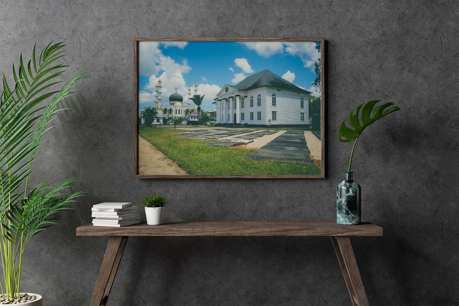 Mosque and Synagogue | Suriname Printable Art | Paramaribo | Suriname ...