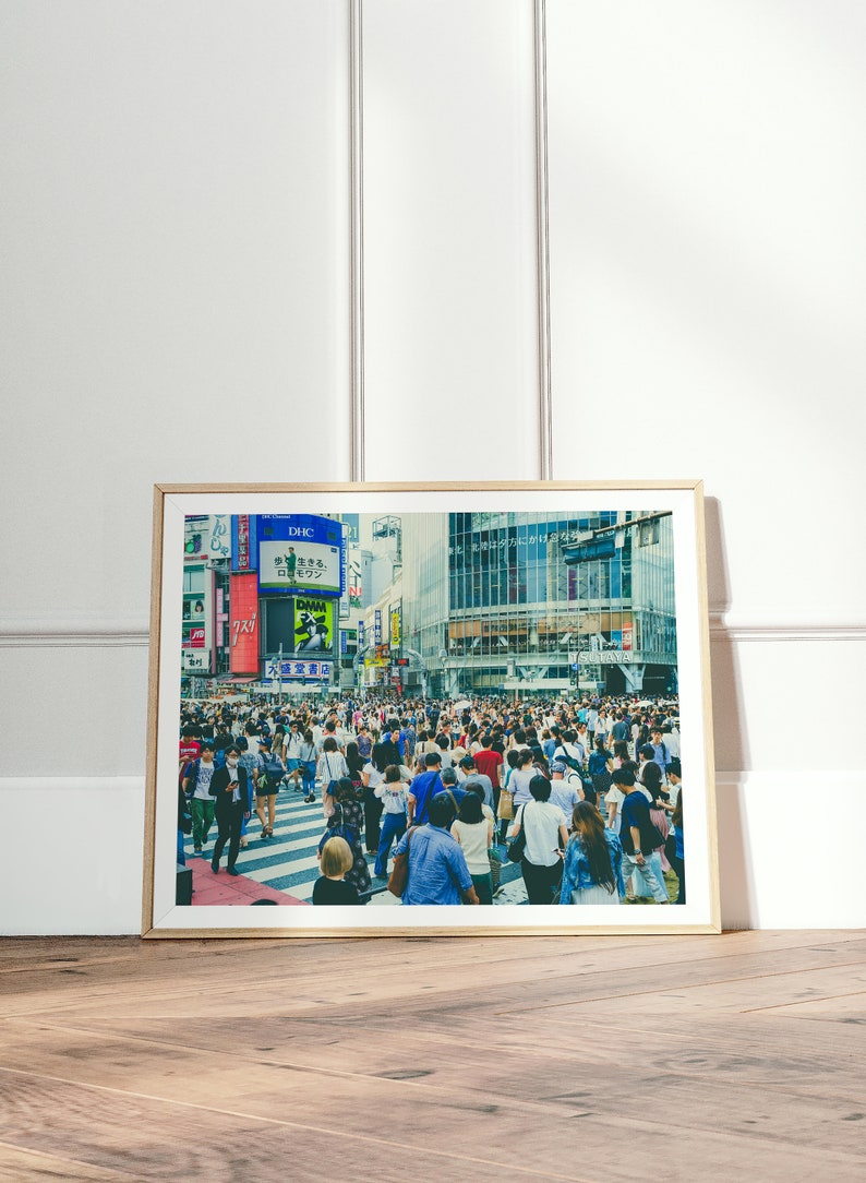 Shibuya Crossing Poster | Tokyo Printable Photography | Japanese ...